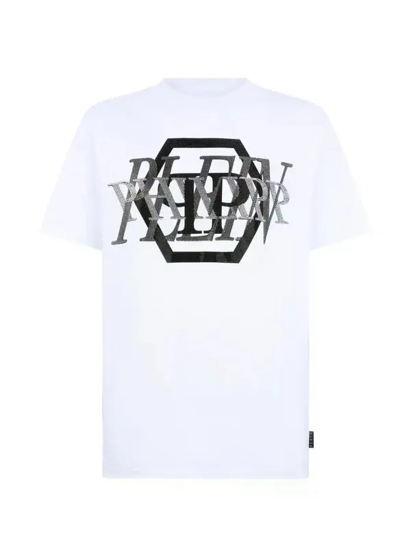 Philipp Plein Logo Round-neck T-shirt - White