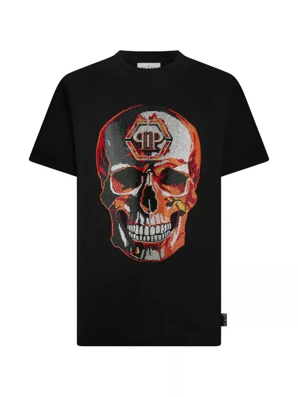 Philipp Plein Rhinestone-skull T-shirt