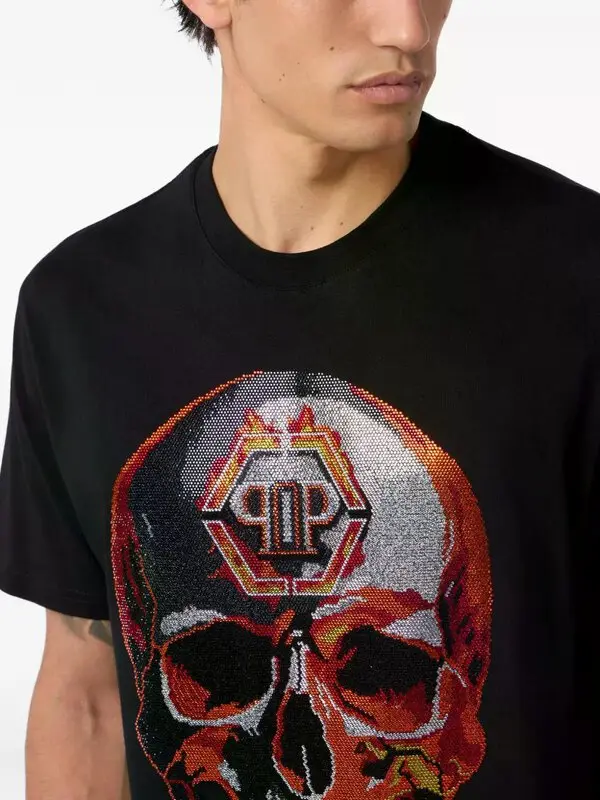 Philipp Plein Rhinestone-skull T-shirt