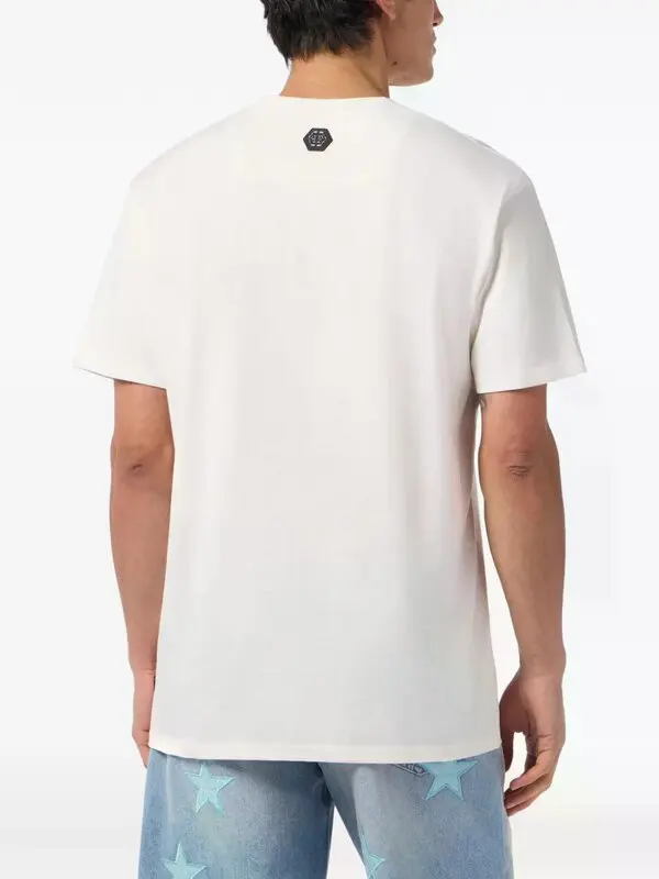Philipp Plein Logo-patch T-shirt - Neutrals