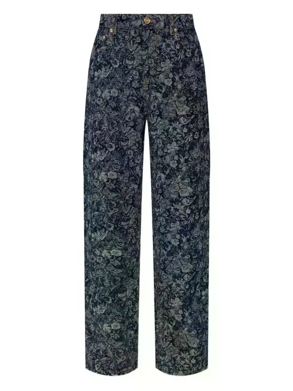 GANNI Floral-pattern Jeans