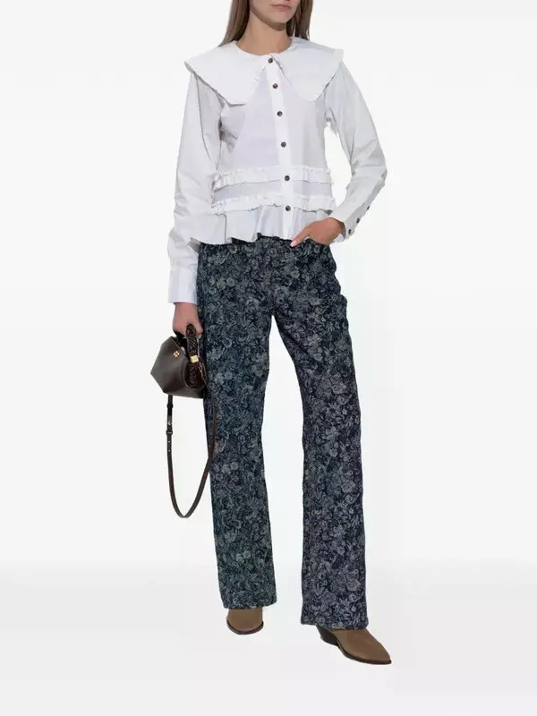 GANNI Floral-pattern Jeans