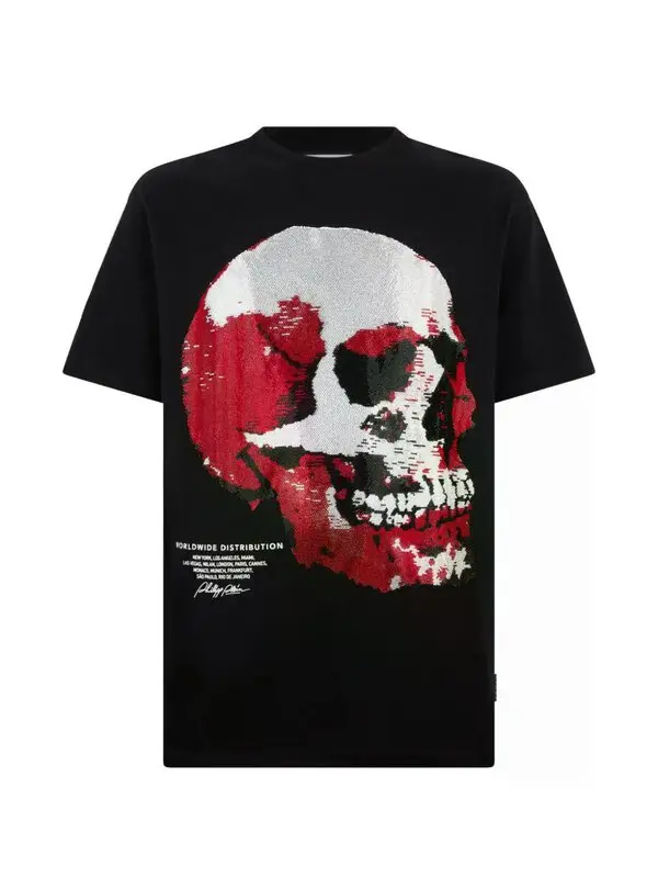 Philipp Plein Rhinestone-skull T-shirt