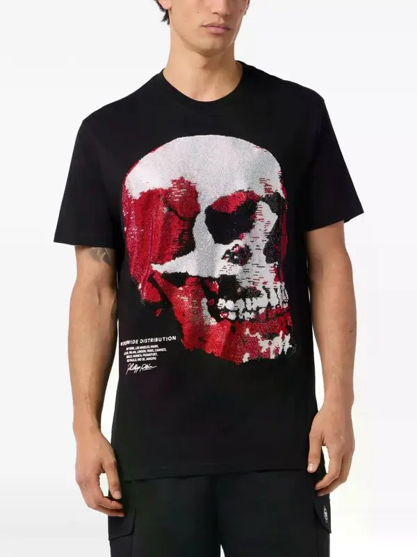 Philipp Plein Rhinestone-skull T-shirt