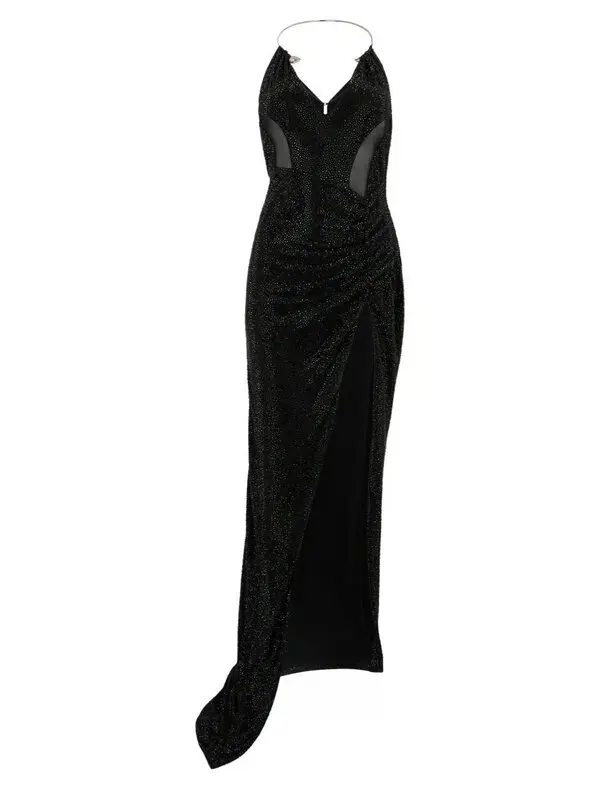 Philipp Plein Slit Open-back Maxi Dress