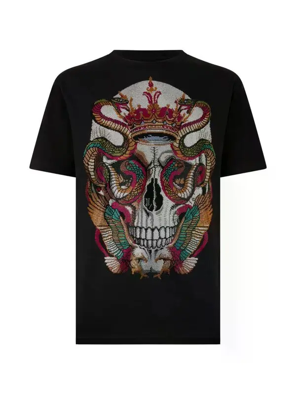 Philipp Plein Rhinestone-pattern T-shirt