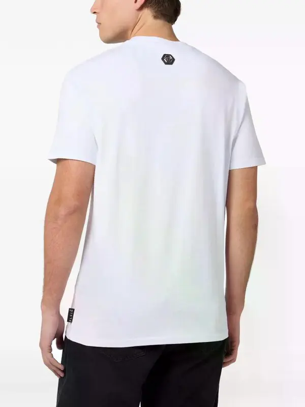 Philipp Plein Rhinestone-graphic T-shirt - White