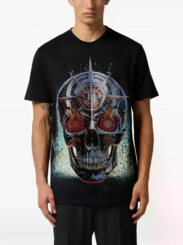Philipp Plein Rhinestone-skull T-shirt