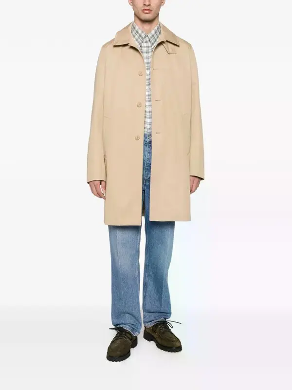 FURSAC Button Pocket Trench Coat