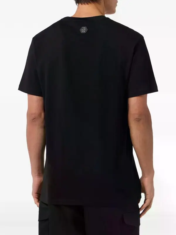Philipp Plein Rhinestone-skull T-shirt - Black