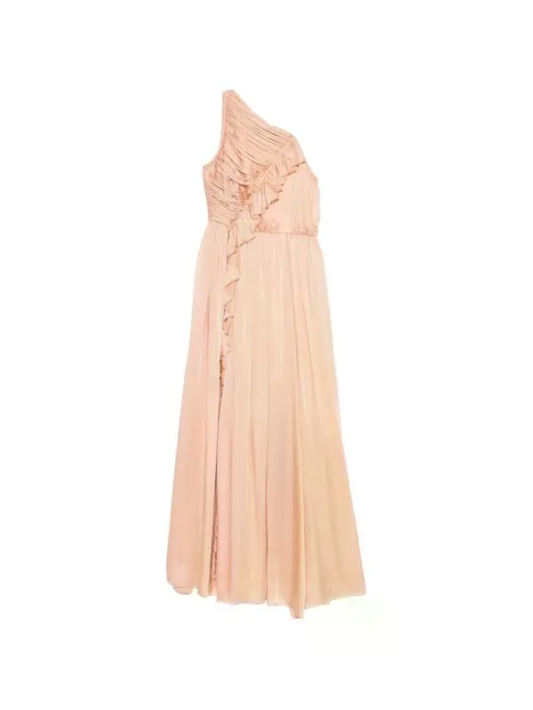 Ulla Johnson Aisha Ruffled One-shoulder Maxi Dress - Neutrals