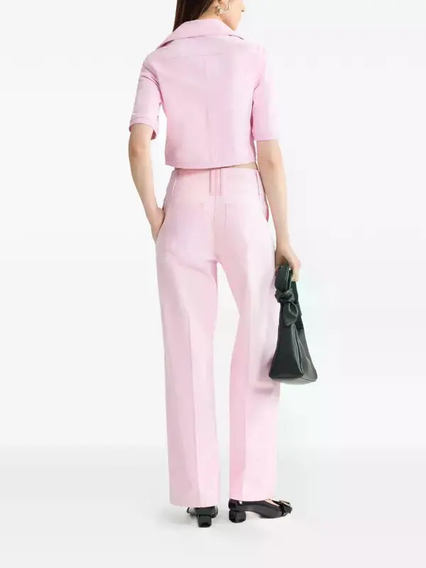 PATOU Short-sleeved Buttoned Jacket - Pink