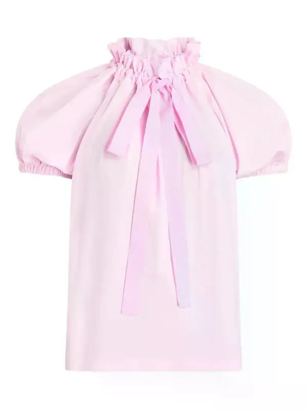 PATOU Ruffled Tie-fastening Top - Pink
