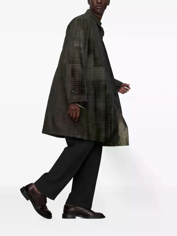 MAISON MARGIELA Buttoned Check Trench Coat