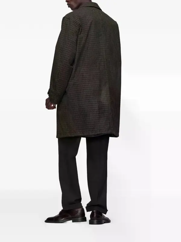 MAISON MARGIELA Buttoned Check Trench Coat
