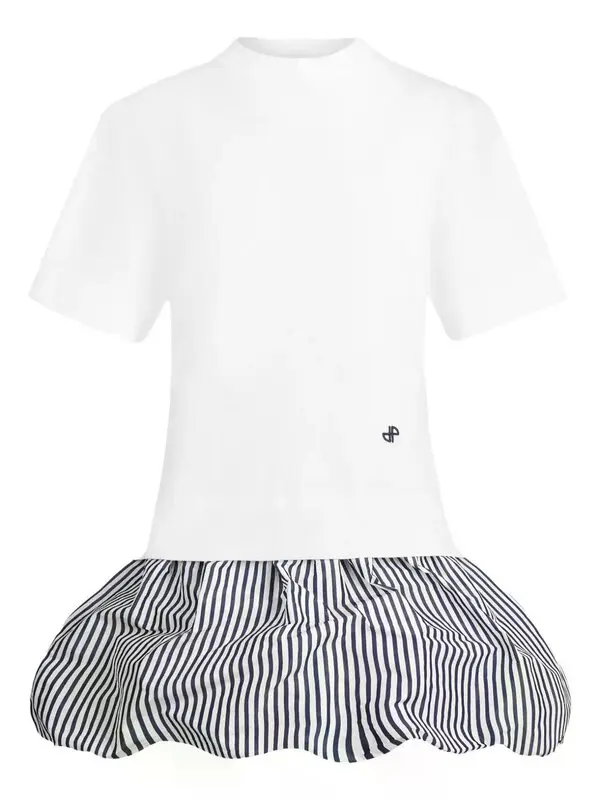 PATOU Striped-hem Mini Dress