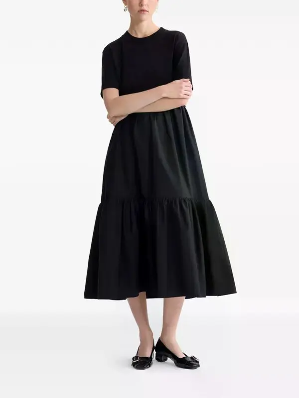 PATOU Short-sleeved Midi Dress - Black