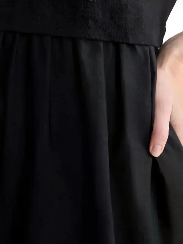 PATOU Short-sleeved Midi Dress - Black