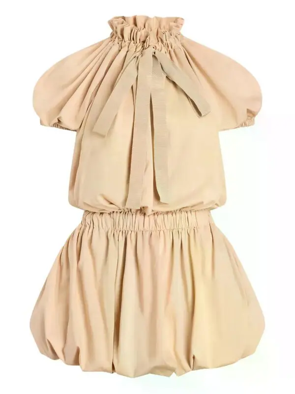 Patou Volume-ruffled Mini Dress