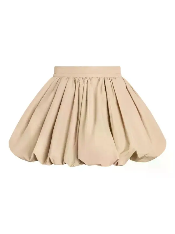 PATOU Bloomer Mini Pleated Skirt - Neutrals
