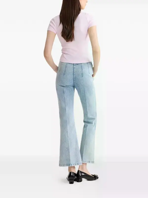 Patou Flared Jeans With Gold-tone Hardware