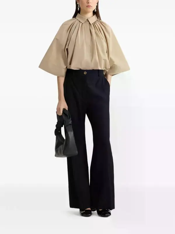 PATOU Gathered Blouse - Neutrals