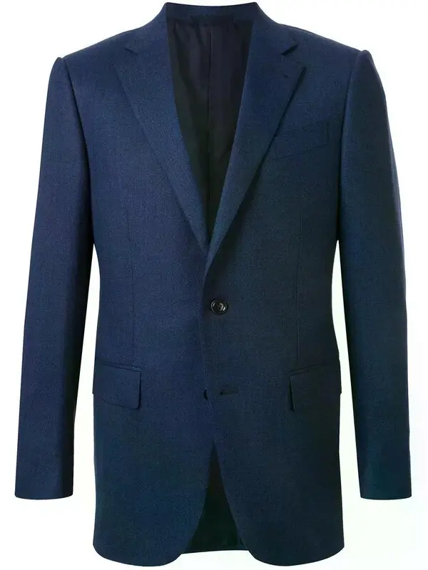 Zegna Single Breasted Blazer - Blue