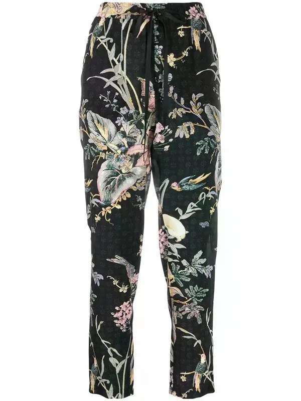 Red Valentino Floral-print Trousers