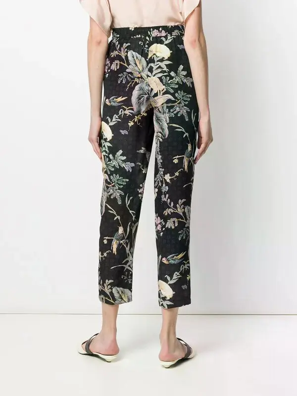 Red Valentino Floral-print Trousers