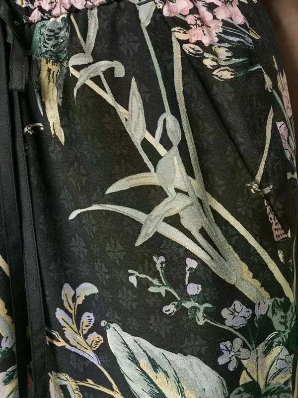 Red Valentino Floral-print Trousers