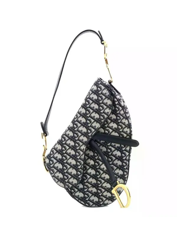 Dior Saddle Handbag Oblique Canvas - Blue