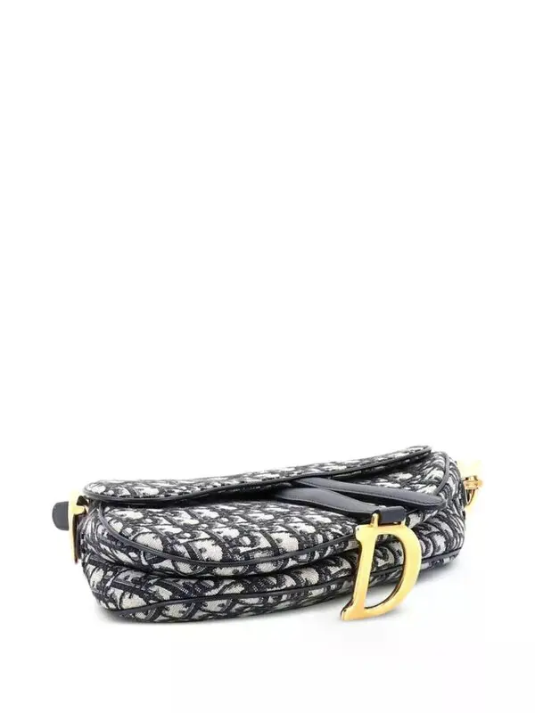 Dior Saddle Handbag Oblique Canvas - Blue