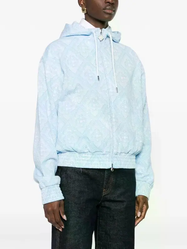 Casablanca Printed Zip-up Hoodie