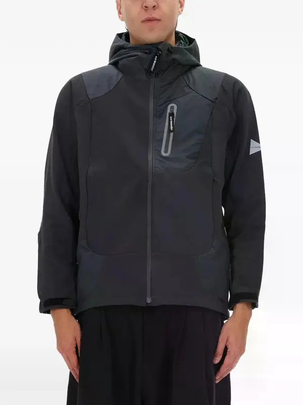 AND WANDER Zip-up Hooded Jacket