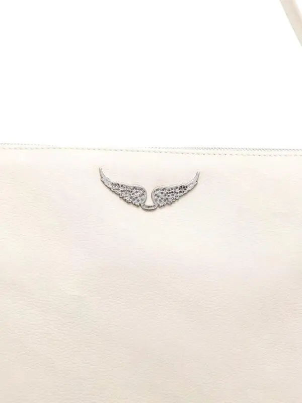 Zadig&Voltaire Jim Wings-detail Top-handle Shoulder Bag - Neutrals