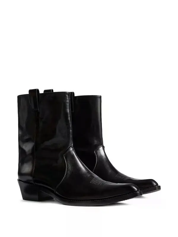 Khaite Pointed Toe Western Boots