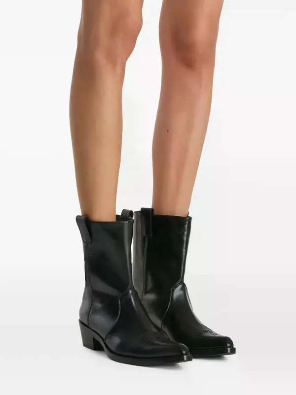 Khaite Pointed Toe Western Boots
