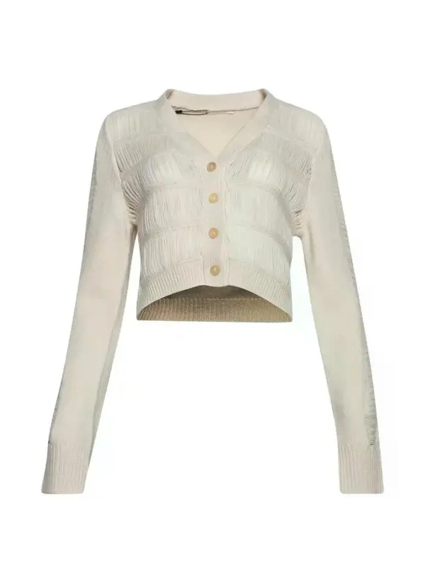 DIOTIMA Textured Cropped Cardigan