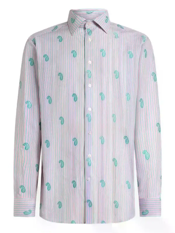 Etro Paisley Jacquard Shirt - White