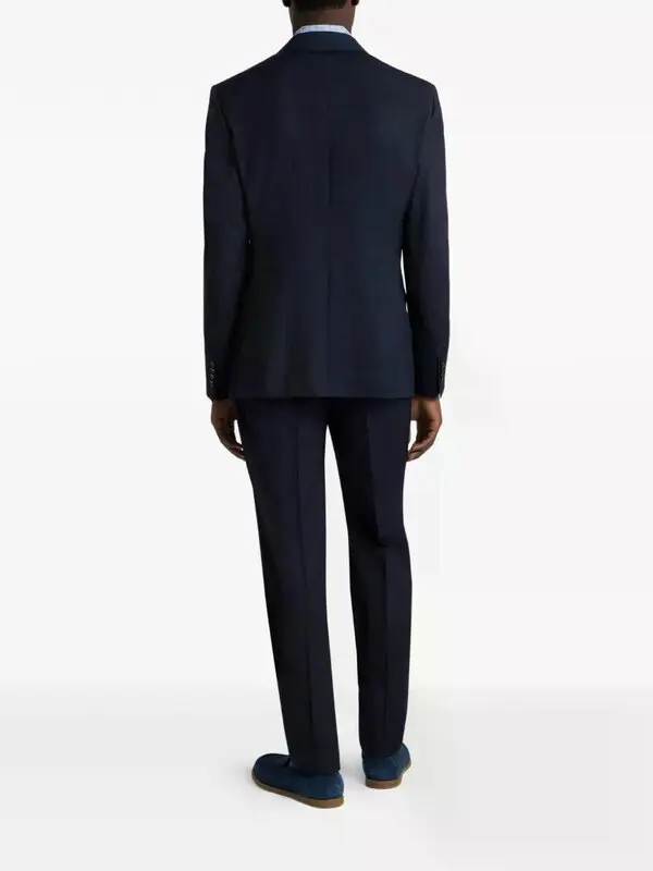 Etro Single-breasted Striped Wool Suit