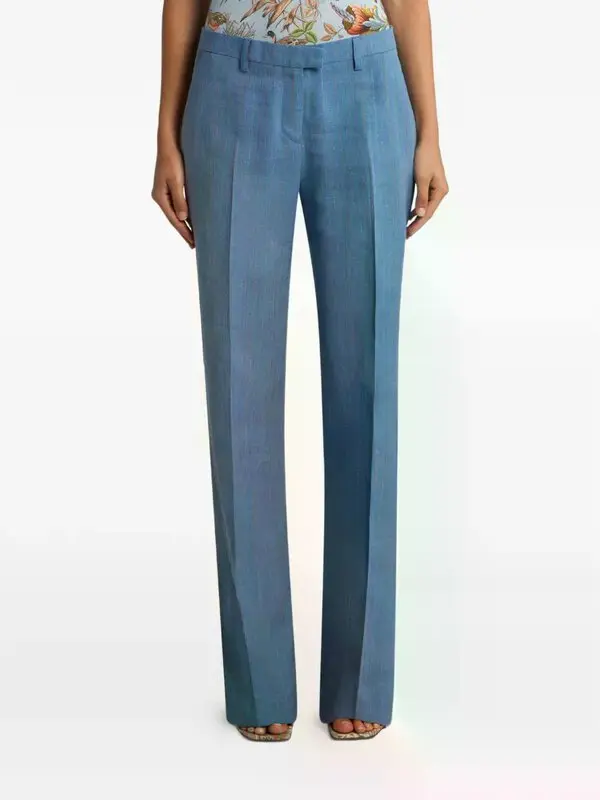 Etro Striped Straight-leg Trousers