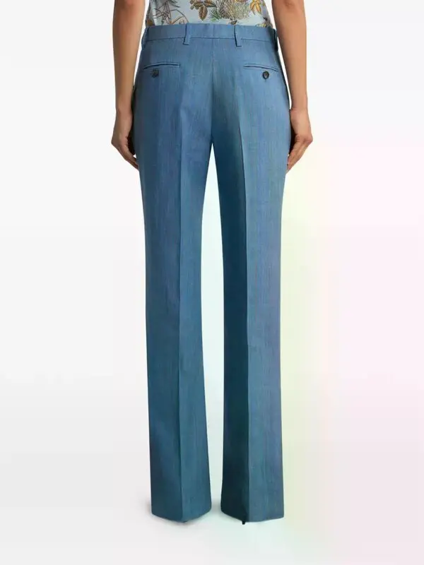 Etro Striped Straight-leg Trousers