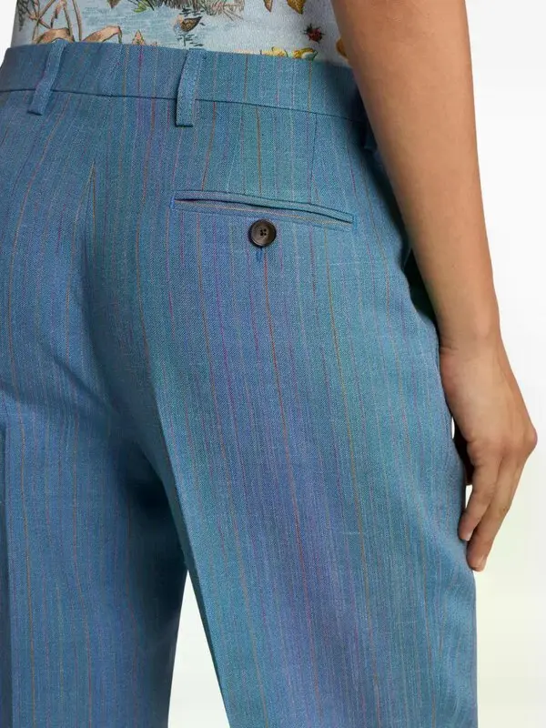 Etro Striped Straight-leg Trousers