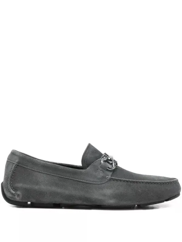 FERRAGAMO Bit Trim Parigi Loafers - Grey