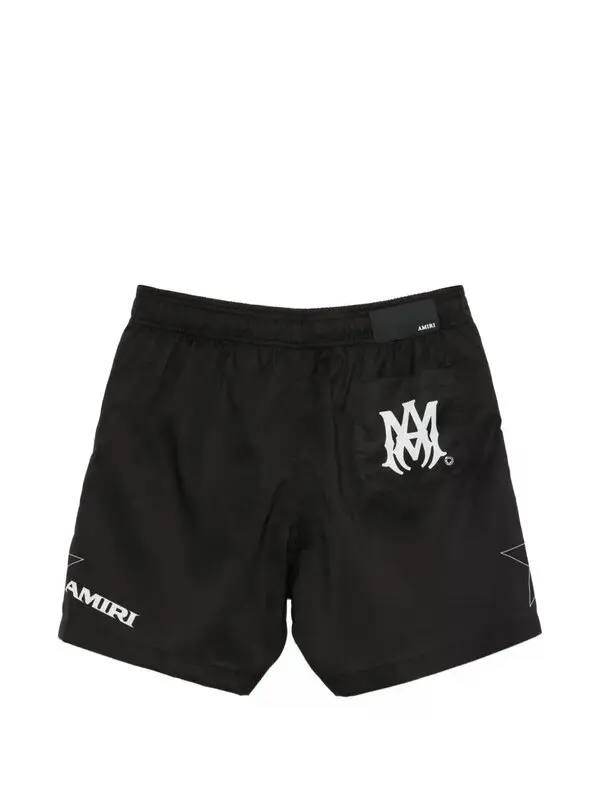 Amiri Logo-print Swim Shorts - Black