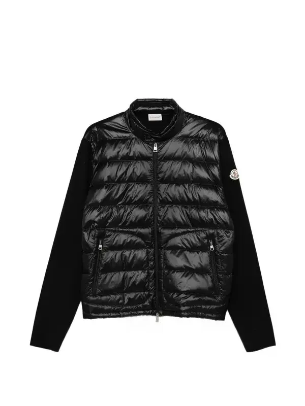 Moncler Padded Zip-up Cardigan - Black