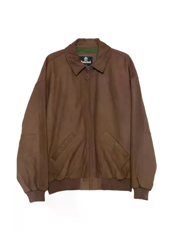 Timberland Leather Bomber Jacket