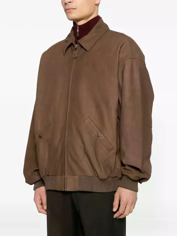 Timberland Leather Bomber Jacket