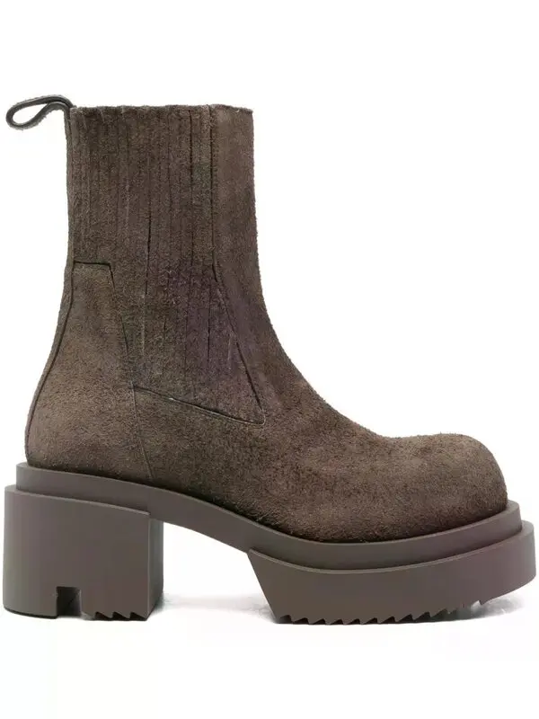 Rick Owens Beatle Bogun Platform-sole Boots - Brown