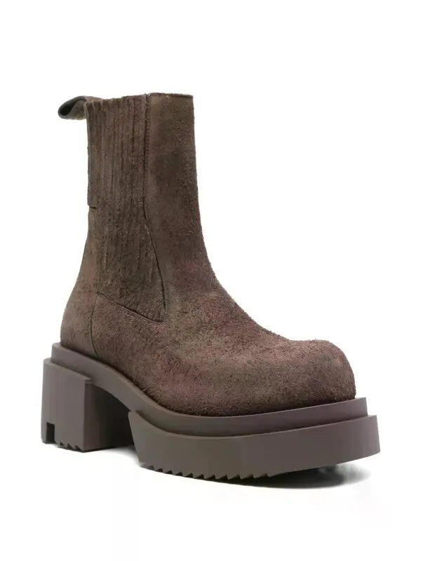 Rick Owens Beatle Bogun Platform-sole Boots - Brown